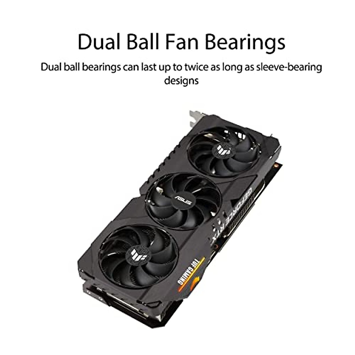 ASUS TUF Gaming NVIDIA GeForce RTX 3080 V2 OC Edition Graphics Card (PCIe 4.0, 10GB GDDR6X, LHR, HDMI 2.1, DisplayPort 1.4a, Dual Ball Bearings, Military-Grade Certification, GPU Tweak II) (Renewed)