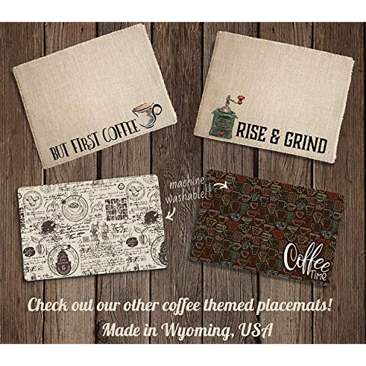 Coffee Maker Mat - The ORIGINAL Burlap Placemat for your Keurig - Made in the USA