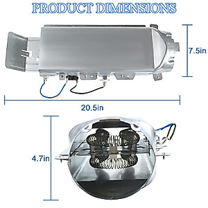 DC97-14486A Dryer Heating Element Assembly Replacement for Sam-sung Dryer (dv40j3000ew/a2 dv45h7000ew/a2 dv42h5000ew/a3 dv42h5200ep/a3 dv42h5200ew/a3) Replace DC97-14486D DC9714486A PS2432265