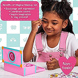 Love, Diana Magical Make-Up Set by Horizon Group USA, Play Dress Up Makeup, Create DIY Lip Balms, Includes Over 20 Cosmetic Accessories, 250+ Stickers, Reusable Makeup Case & More, Multi