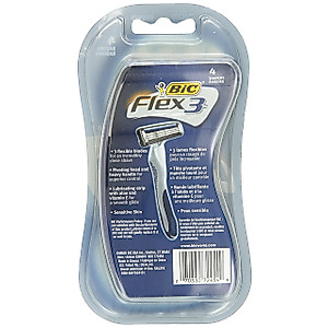 Bic Flex 3 men's shaver, 4 count (2 packs)