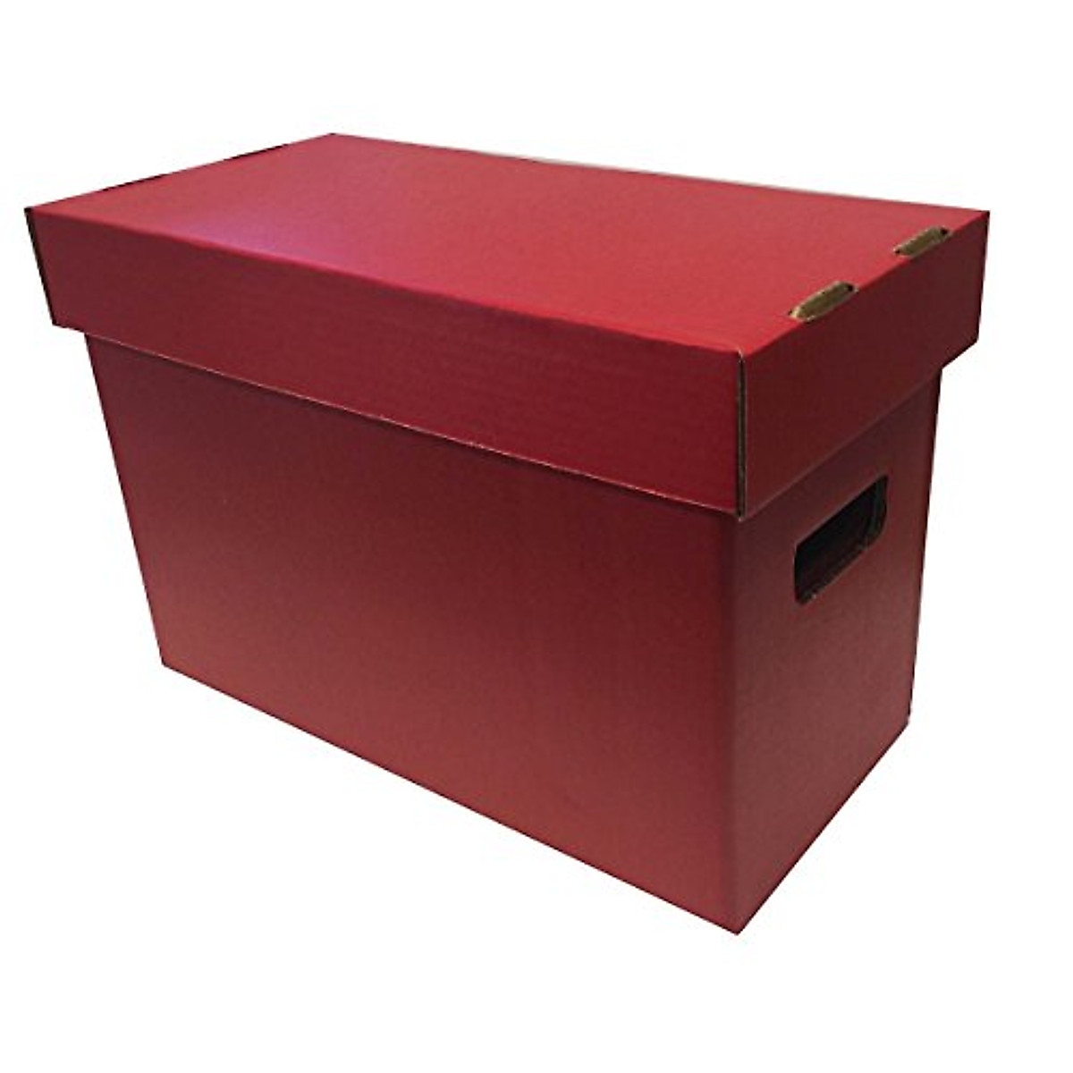 (5) Max Pro SHORT Colored Comic Storage Box - Holds 150 - 175 Comic Books - RED