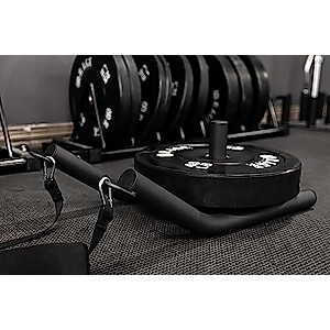 Rage Fitness R2 Weight Training Pull Sled with Harness. 90 LBS Capacity & 6.5 Feet Strap. Power Speed Sled Ideal for Endurance and Weight Training. Compatible with Bumper Plates(Black)