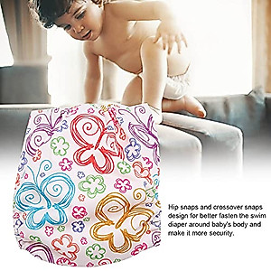 Infant Cloth Diaper Swim Diaper, Washable Reusable Pocket Diapers for Baby Toddler Girls Boys (BL001)