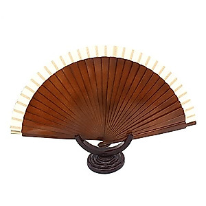 ONILA Folding Hand Fan Folding Fans Dance Wedding Party Lace Fans Plastic Silk Folding Hand Held Fan Home Decoration Handmade Fan Handheld Fans (Color : 5)