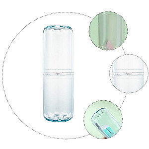 DOITOOL Travel Toothbrush Case Clear Plastic Toothbrush Toothpaste Holder Container Portable Toothbrush Cup Organizer Travel Washing Cup for Camping Travel Business Blue