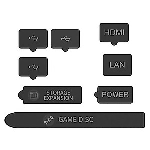 Dust Filter for Xbox Series X Console- 8 Silicone Dust Plugs, Anti-Dust Vent Cover Dustproof Case X-Series X Accessories