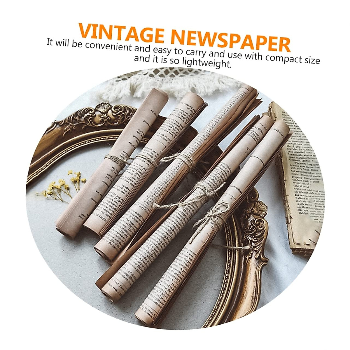 Homoyoyo Vintage Old Newspaper Scrapbooking Newspaper Adult Artistic Photography Newspaper Decoration for Home Decorative Newspaper Photo Newspaper Retro Newspapers Decorations Aldult Child