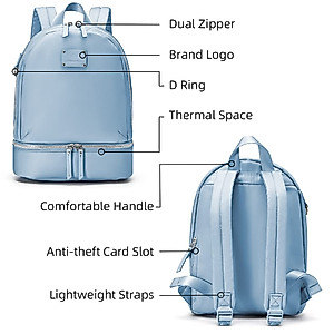 Lamèredelaterre Mini Diaper Bag Backpack Small Casual Bag Commuter Bag Lunch Bag Thermal Cooler Ladies Women Mommy Cute Young Fashion