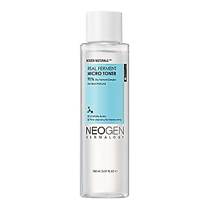 Neogen DERMALOGY Real Ferment Micro Collection - with Naturally Fermented Ingredients (Rice) & Hyaluronic Acid for Hydrated, Brightened and Healthy Skin (Micro Toner 5.07 Fl Oz (150 ml))