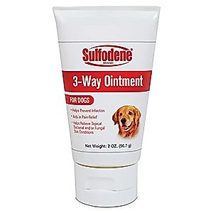 Sulfodene Dog Wound Care Ointment, Relieves Pain & Prevents Infection For Dog Cuts, Scrapes, Bites and Injuries, 2 Ounce