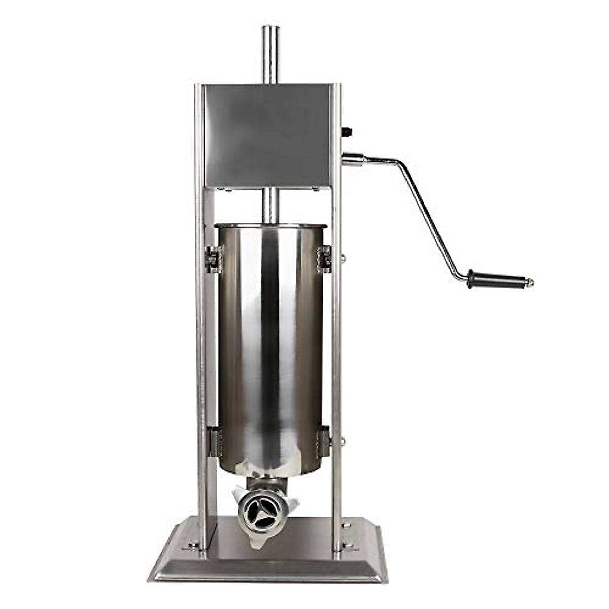 5L Stainless Steel Commercial Manual Spanish Churro Maker Machine, Heavy Duty Churros Machine with 4 Nozzles for Home Restaurants Bakeries Use