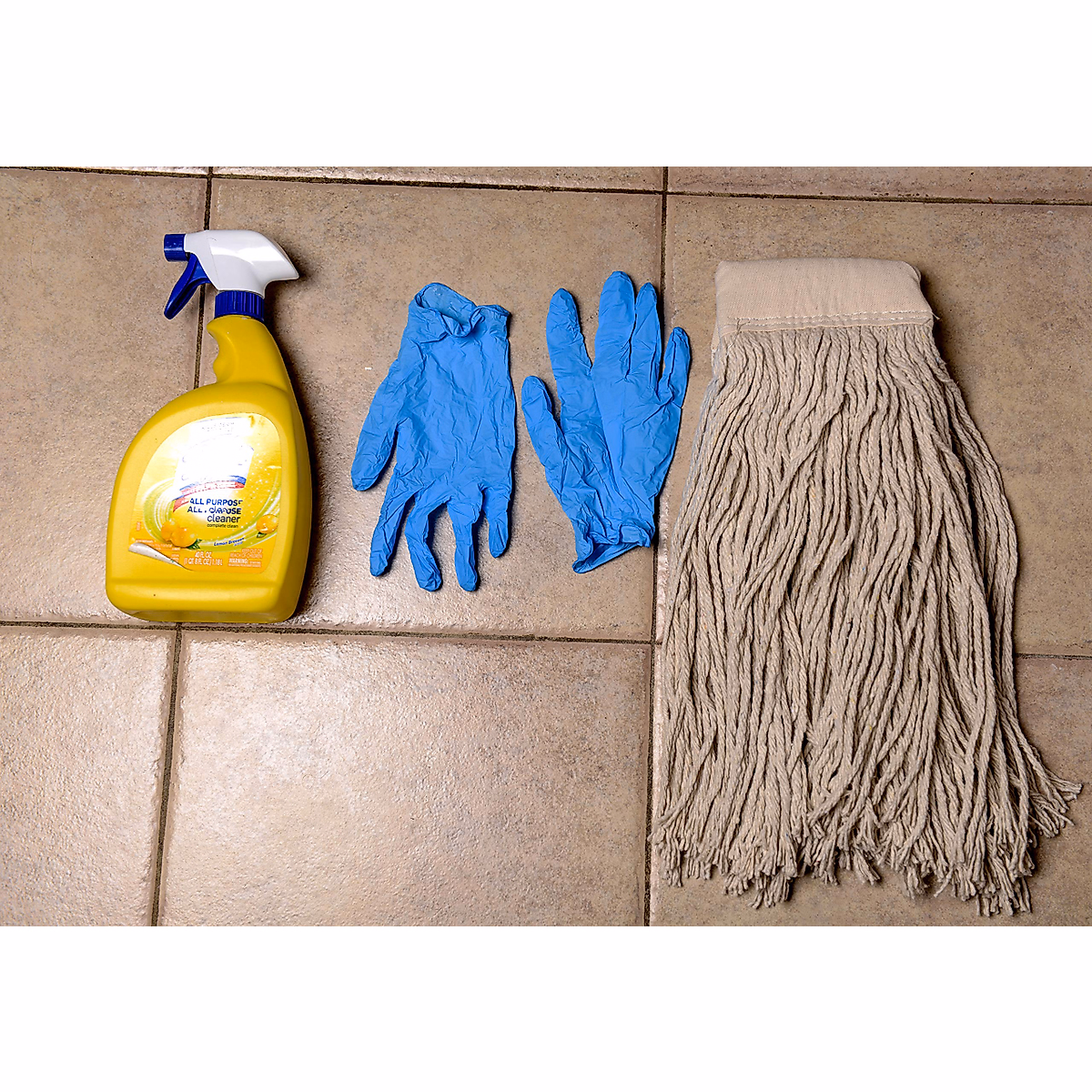 [1 PACK] EcoQuality Commercial Mop Head #32, 32oz Mop Head Blended Yarn - X-Large For Commercial And Industrial Use | Cotton Mop Head Replacement | 32 Ounce (White)