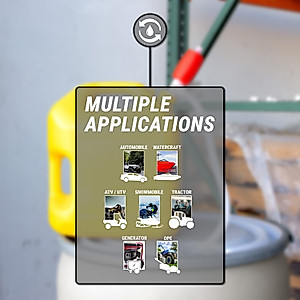 TERA PUMP TRDP14 Gas Siphon Manual Hand Fuel Pump, Liquid Transfer Pump for Light Oils, Kerosene, or Water Based Chemicals