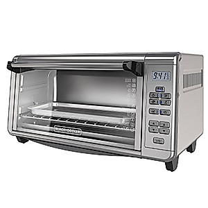 Black+Decker TO3290XSBD Toaster Oven, 8-Slice, Stainless Steel