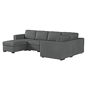 Sunrise Coast Modular Sectional Sofa Couche Convertible L Shaped Couches with Ottoman 127" Grey Large Sleeper Sofa Bed 6 Seat Sofa for Living Room