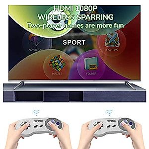 AKARSOLY Retro Game Console,4K HDMI Video Game System Built in 5000 Classic Games,Dual Game Controllers Wireless and Plug and Play Video Game Console.