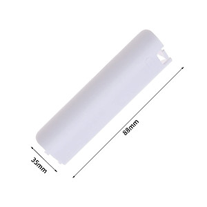 Create idea 4PCS Battery Back Door Cover Shell Compatible with Nintendo Wii Remote Controller Replacement Plastic Battery Lid White