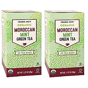 Trader Joe's Moroccan Mint Green Tea (Pack of 2)