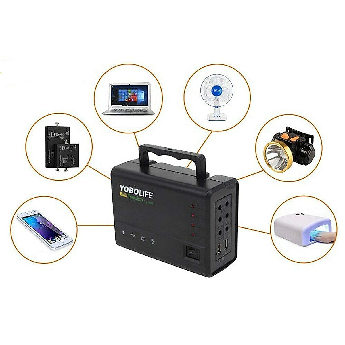 Portable Solar Generator Kit for Camping & Home Backup