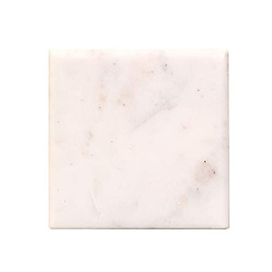 Drink Coasters, Handcrafted 4” Inch Square Marble Coasters – Set of 4