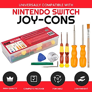 Electronic Repair Tool kit Gaming Screwdriver Repair Kit Set Compatible for Nintendo Switch, Wii, NES, SNES, N64, DS, Switch Lite, GBA, Gamecube by EVORETRO