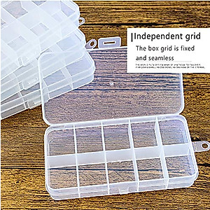 10 Grids Fixed Portable Plastic Organizer Container Storage Box (2 pcs)