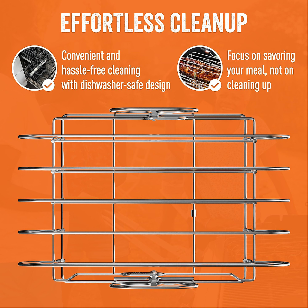 Yukon Glory Rib Racks for Grilling and Smoking | Rib Grilling Rack | Rib Holder for Smoker | BBQ Rib Rack | Grill Rack for Outdoor Grill | Grilling Accessories | BBQ Accessories