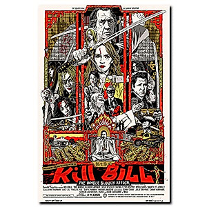 Kill Bill Movie Poster | Wall Art (24 x 36 inch / 61 x 91 cm) unframed, Display Ready Photo Paper Print Artistic Version