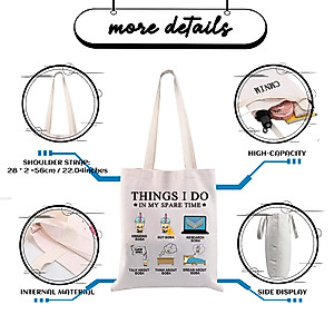 CMNIM Bubble Tea Lover Gifts Bubble Tote Bag kawaii Bubble Tea Merchandise for Girls Things I Do In My Spare Time Anime Gift(Bubble Tote Bag)