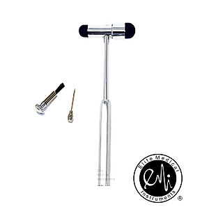EMI Buck Neurogical Reflex Testing Hammer with Needle and Brush (Black)