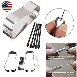 2PCS Galaxy P580 Stylus Pen Replacement for Samsung Galaxy Tab A 10.1 2016 SM-P580 P580 P585 Stylus Touch S Pen Tips/Nibs+Eject Pin (Black)