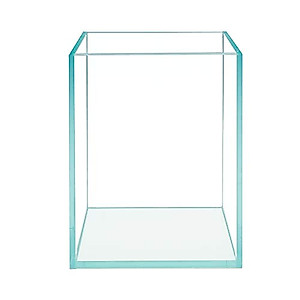 HIRO Aquatics Nano Tall Rimless Aquarium, Low Iron Glass Framless Tank, Betta Fish Tank, White Leveling Mat Included (5 Gallon- 25X25X30cm)
