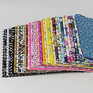 aufodara 35pcs Quilting Fabric Cotton Craft Fabric Bundle Squares Patchwork 10"x10" (25cm x 25cm) DIY Handmade Sewing Scrapbooking Quilting
