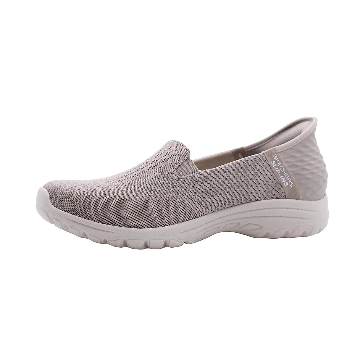 SKECHERS Women's Reggae Fest 2.0-Guiding Light Slip-INS Loafer, Taupe, 9
