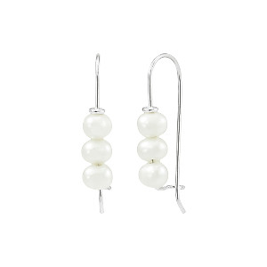 Silpada 'Dots of Joy' Freshwater Cultured Pearl Drop Earrings in Sterling Silver