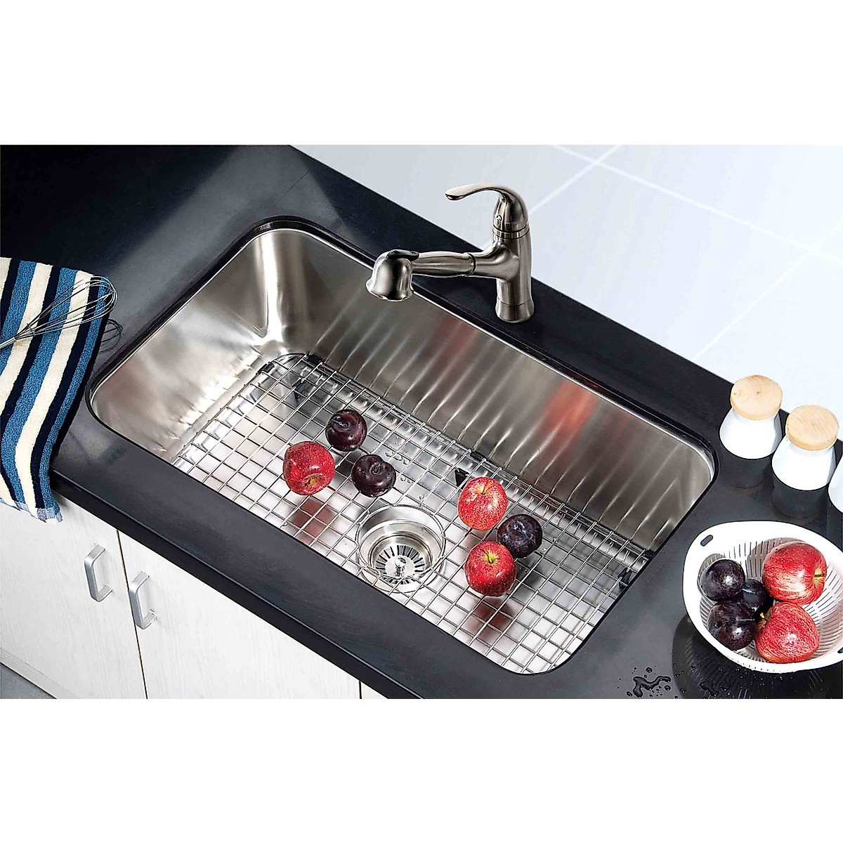 Dawn ASU106 Kitchen Sink, Polished Satin