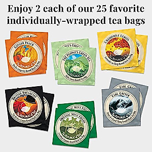 The Republic of Tea Premium Assortment of Teas & Herbs, 50 Tea Bags