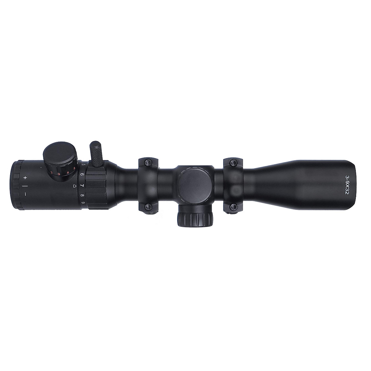 Monstrum 3-9x32 Rifle Scope | Moonstrum Offset Scope Mount with Integrated Level Bubble | Bundle