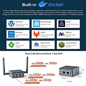 Nanopi R5C Mini WiFi Router OpenWRT with Dual PCIe 2.5Gbps Ethernet Ports 1GB LPDDR4X RAM Based in Rockchip RK3568B2 Soc for Smart Home Gateway Support Android Ubuntu (with M.2 WiFi Module)