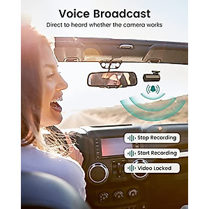 Car Camera 2.5K UHD Dash Cam, WiFi Dash Camera for Cars, Front Dashcam for Cars with Super Night Vision, WDR, 170°Wide Angle, Loop Recording, G-Sensor, 24 Hours Parking Monitor, APP, Support 128GB Max