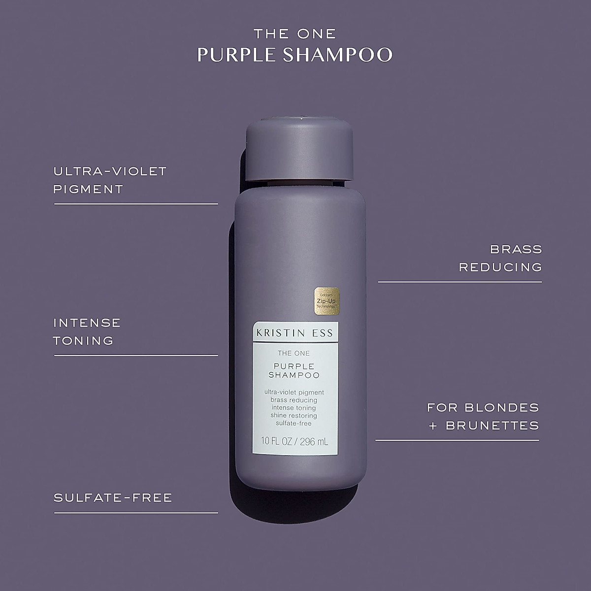 Kristin Ess The One Purple Shampoo and Conditioner Set, 10 fl. oz. each