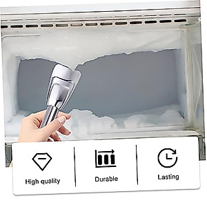 Happyyami 4pcs Stainless Steel Icing Spatula refrigerator for car stainless steel ice scoop squeegee for car Fridge Ice Remover fridge freezer Fridge Dredging Kit Refrigerator Ice Shovel arc