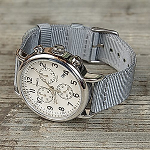 Archer Watch Straps - Premium Nylon Quick Release Replacement Watch Bands for Men and Women, Watches and Smartwatches (Gray, 20mm)