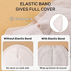 NCVI Nursing Pads Disposable, Super Absorbent and Keep Dry, Breast Pads for Leaking Milk, Soft &Thin Nipple Pads for Nursing Moms, Breastfeeding Essentials, 60 Count