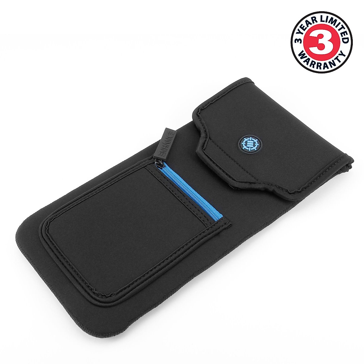 ENHANCE Bluetooth Keyboard Sleeve Case for Logitech K810, Anker, Apple Magic Keyboard (up to 11.5 Inches) with Neoprene Construction, Wireless Mouse Storage & Cable and Charger Pouch