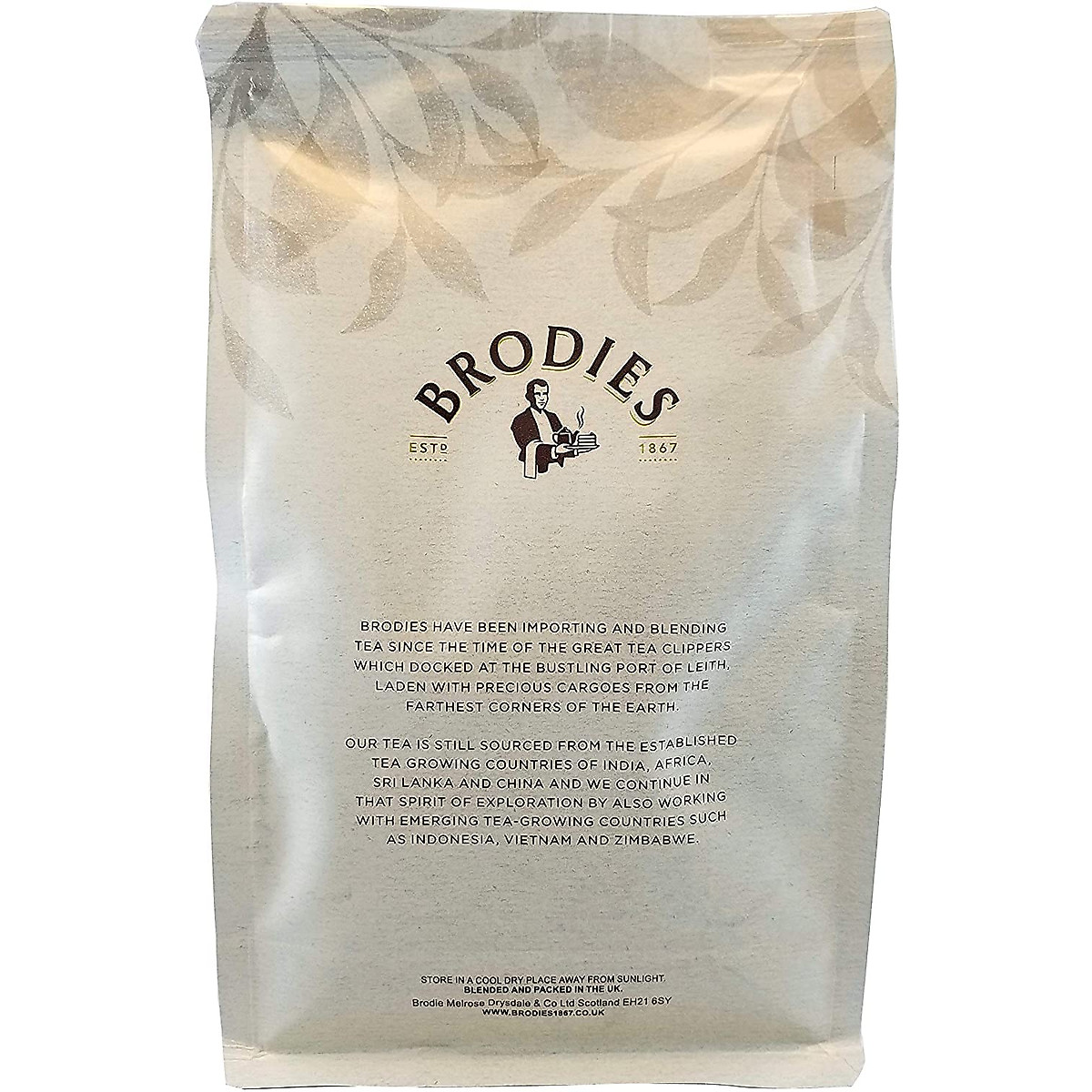 Brodies Tea, Scottish Breakfast Tea, 7.1 Ounce Bag of Loose Leaf Black Tea Imported from Scotland