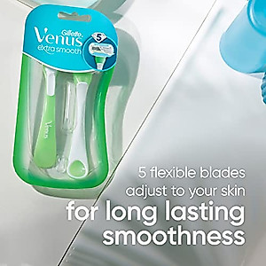 Gillette Venus Extra Smooth Green Disposable Women's Razors - 2 Count