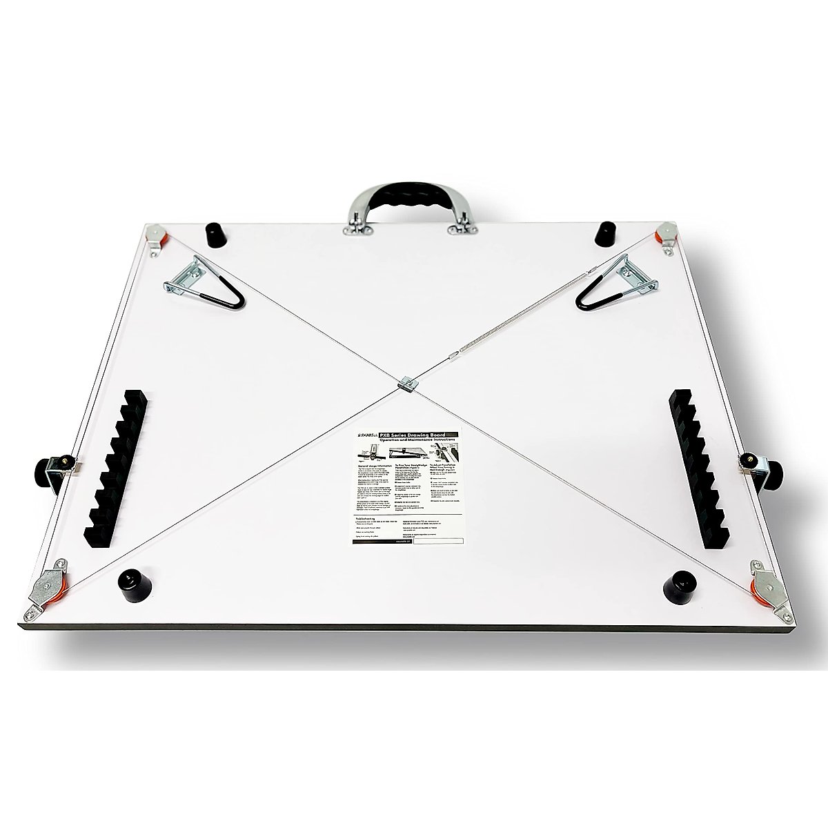 Proartek Drafting PK00019 Model PXB42 Portable Drafting Drawing Board 30" x 42"; PXB Series; Adjustable Aluminum Parallel Straightedge; Carry Handle; Architecture Tool for Students and Professionals