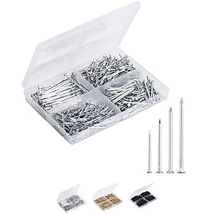 Mr. Pen- Nail Assortment Kit, 600pc, Small Nails, Nails, Nails for Hanging Pictures, Picture Hanging Nails, Finishing Nails, Hanging Nails, Picture Nails, Wall Nails for Hanging, Pin Nails